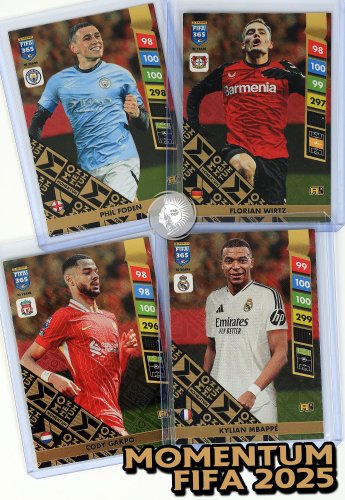 2025 FIFA 365 MOMENTUM cards select Yamal Mbappe Rodri Foden Wirtz ...