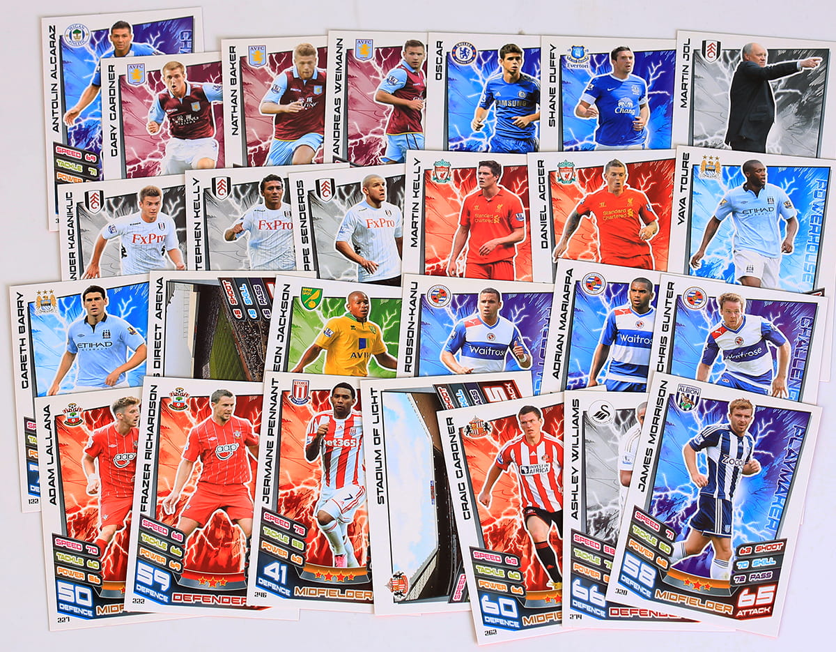 26 cards MATCH ATTAX PREMIER LEAGUE 2012 TOPPS fantop.pl