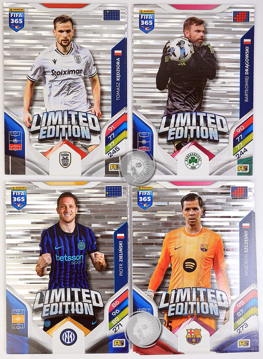 4 cards set XXL Limited FIFA 2026 Szczesny Zielinski Dragowski Kedziora ...