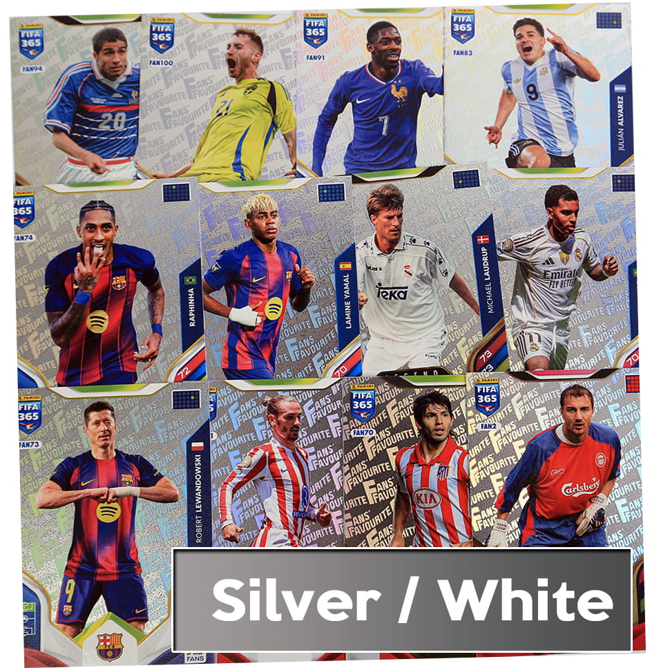 2026 FIFA Silver White FANS Favourite + LEGEND cards select fantop.pl