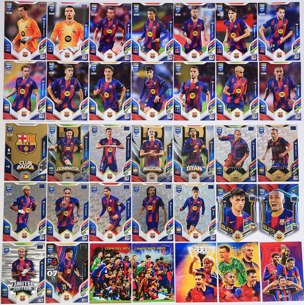 28 cards full set FC BARCELONA 2026 FIFA + 7 Gifts fantop.pl