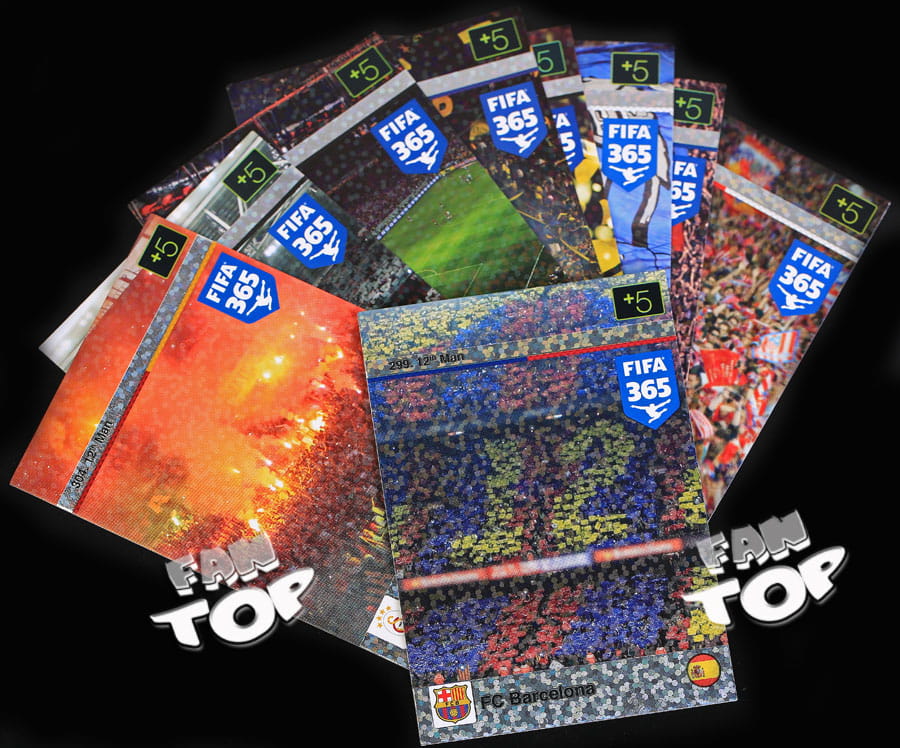 FIFA 365 2016 set 9 cards 12th MAN fantop.pl